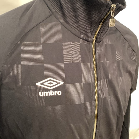 Umbro | Jackets & Coats | Vintage Umbro Track Jacket Matte Shiny Black ...